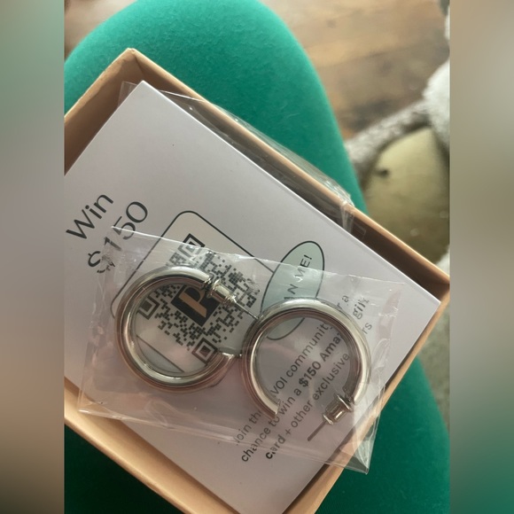 Pavoi | Jewelry | Pavoi 4k Gold Plated Lightweight Chunky Silver Open ...